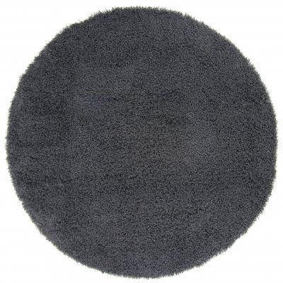 Round rugs - Antuco (dark grey) - Fluffy rug