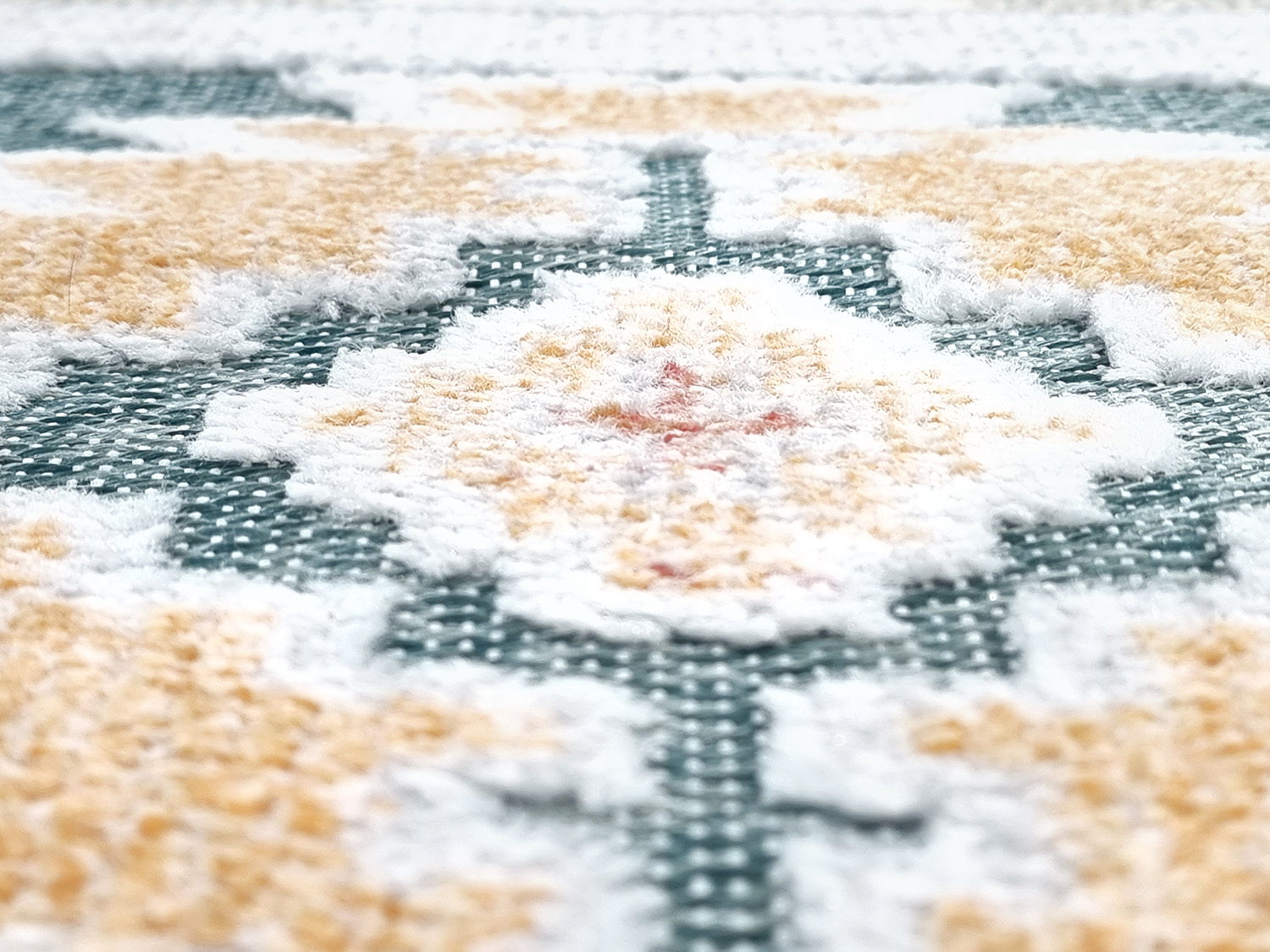 Round rug - Indoor/Outdoor Sahara (green/multi)