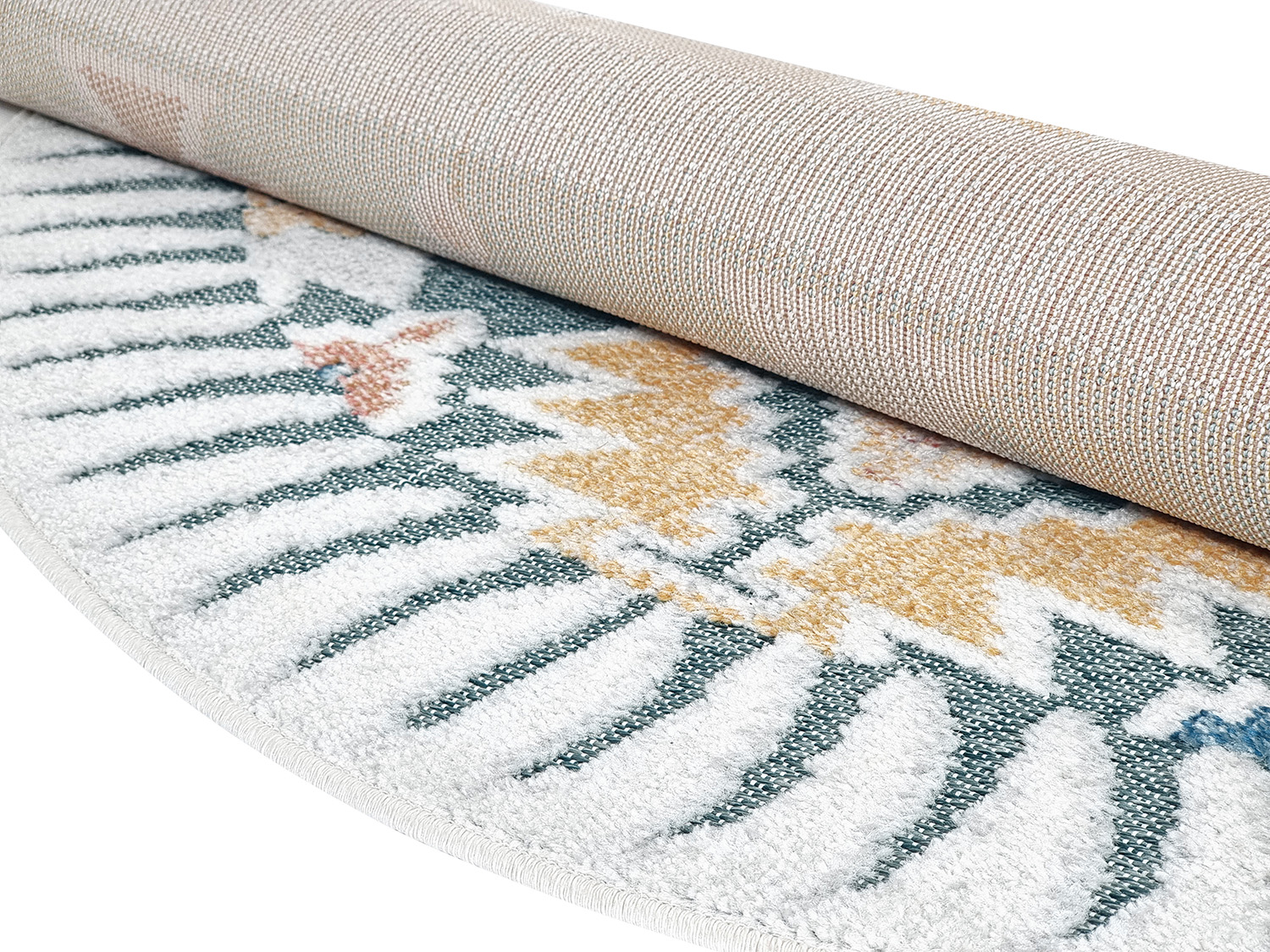 Round rug - Indoor/Outdoor Sahara (green/multi)