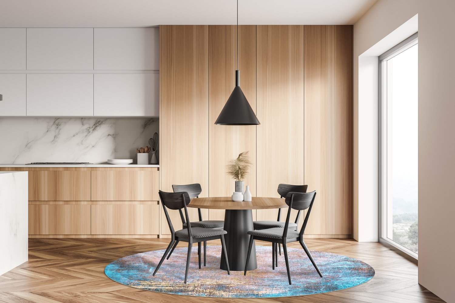 Round rug - Silves (multi) - Multi colored rugs